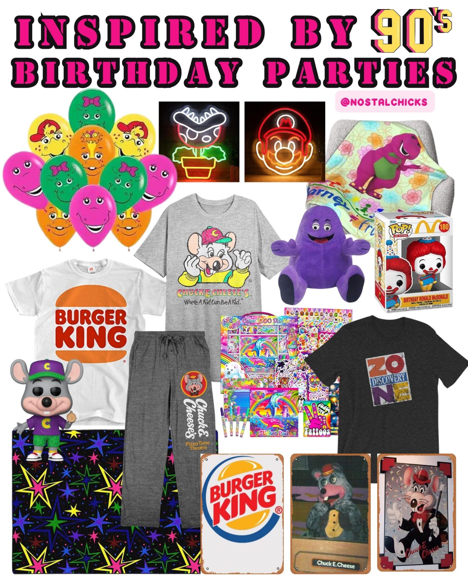 13 REASONS WHY BIRTHDAY PARTIES WERE BETTER IN THE 90’S - Nostalchicks